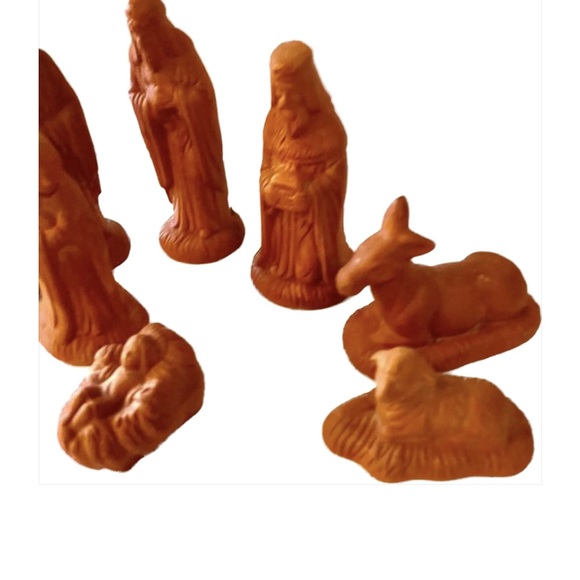Holiday | Vintage Christmas Nativity Terracotta Pottery Terra Cotta ...